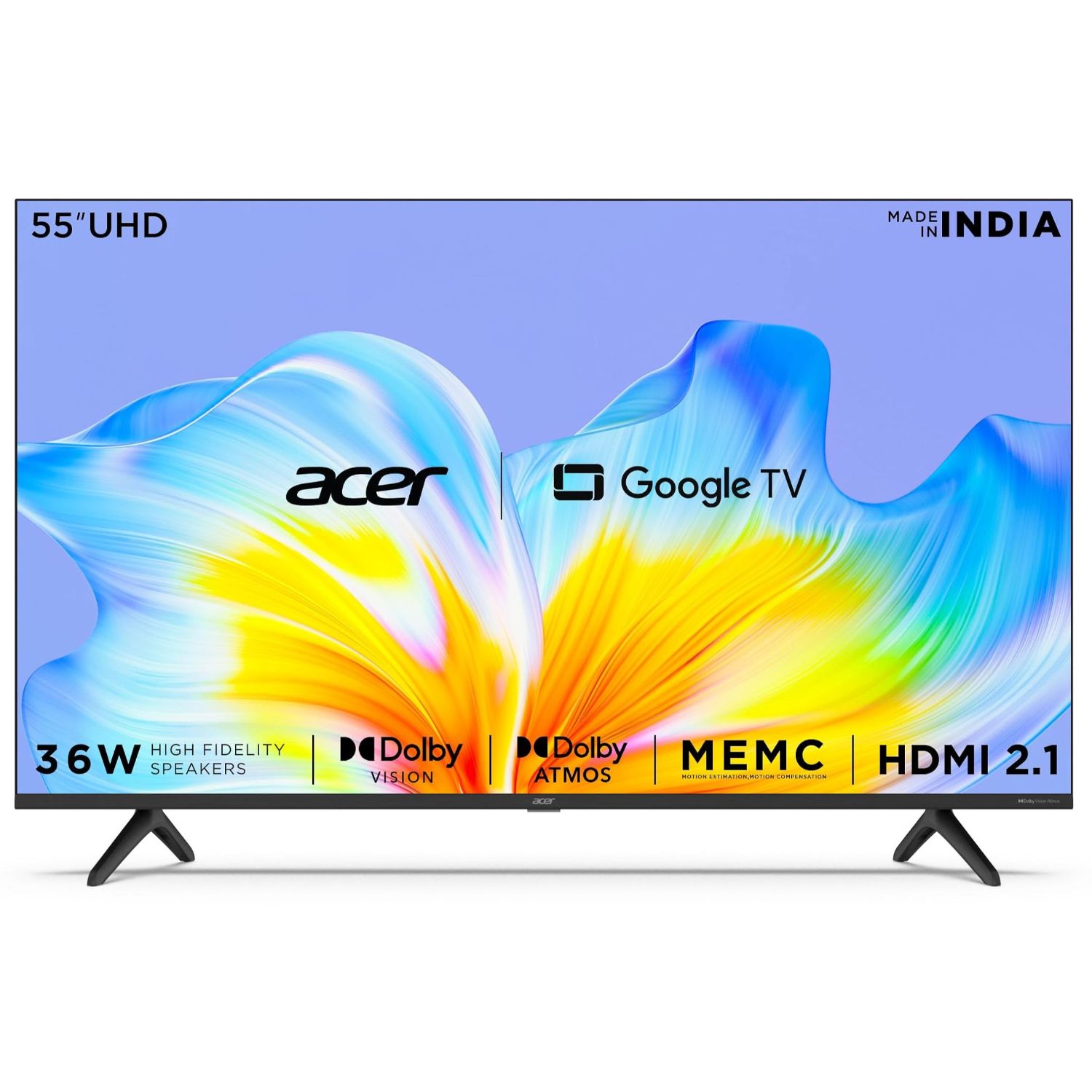 Acer 55 inch Ultra HD (4K) Smart TV ( I Series (AR55GR2851UDFL, Black) )