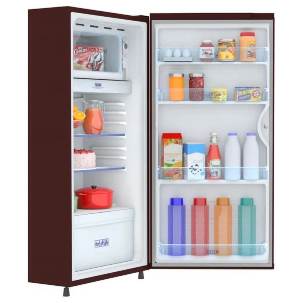 Haier 165 L Direct Cool Single Door 2 Star Refrigerator HRD-1851BBR-P ...